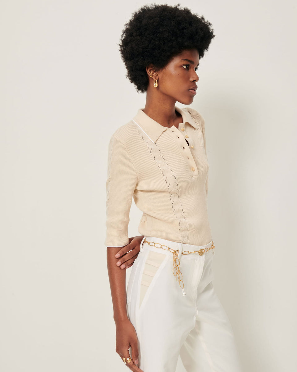 Jodi Knitted Polo – Piqué by Parker Kennedy