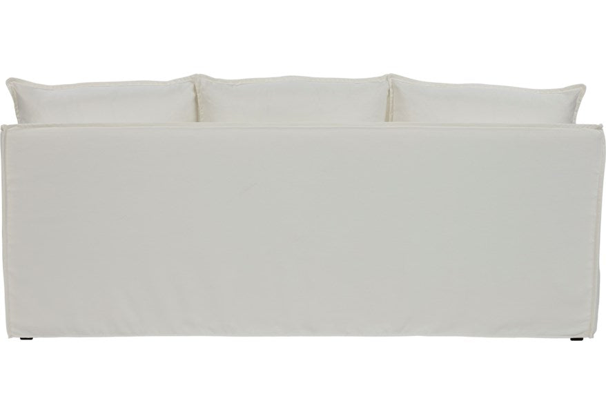 Ryan Sofa In High Performance White Fabric – Piqué by Parker Kennedy